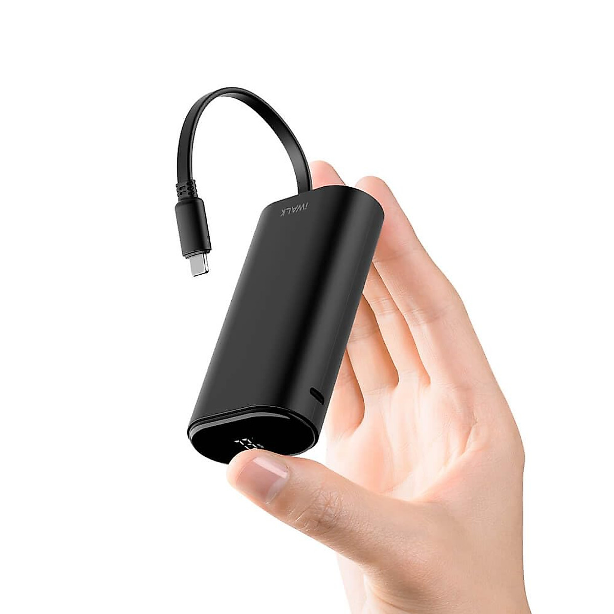 iWALK Power Bank Fast Charging 9600mAh,Ultra Compact Small Portable Charger with Built in 18W PD Cable & LED Display,[2024 Upgrade] PD Battery Pack Portable Charger Compatible with iPhone 14/13/12/XR