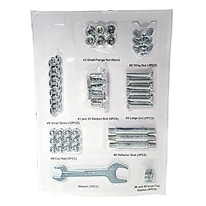 Fire Sense 63086 Tall Patio Heater Hardware Packet Complete Hardware Kit Used to Assemble Tall Patio Heaters