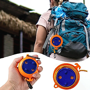 Portable Travel Clothesline Set,Adjustable Camping Clothesline,8m Anti-Tangle Retractable Clothesline,with 10 Fixed Buckles and 20 Clothespins, for Indoor Outdoor Balcony Garden Hotel