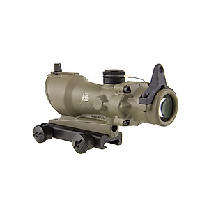 Trijicon ACOG TA01-D-100319 4x 32 Tritium Only, Center Illuminated Amber Crosshair .223 Reticle Scope, Dark Earth