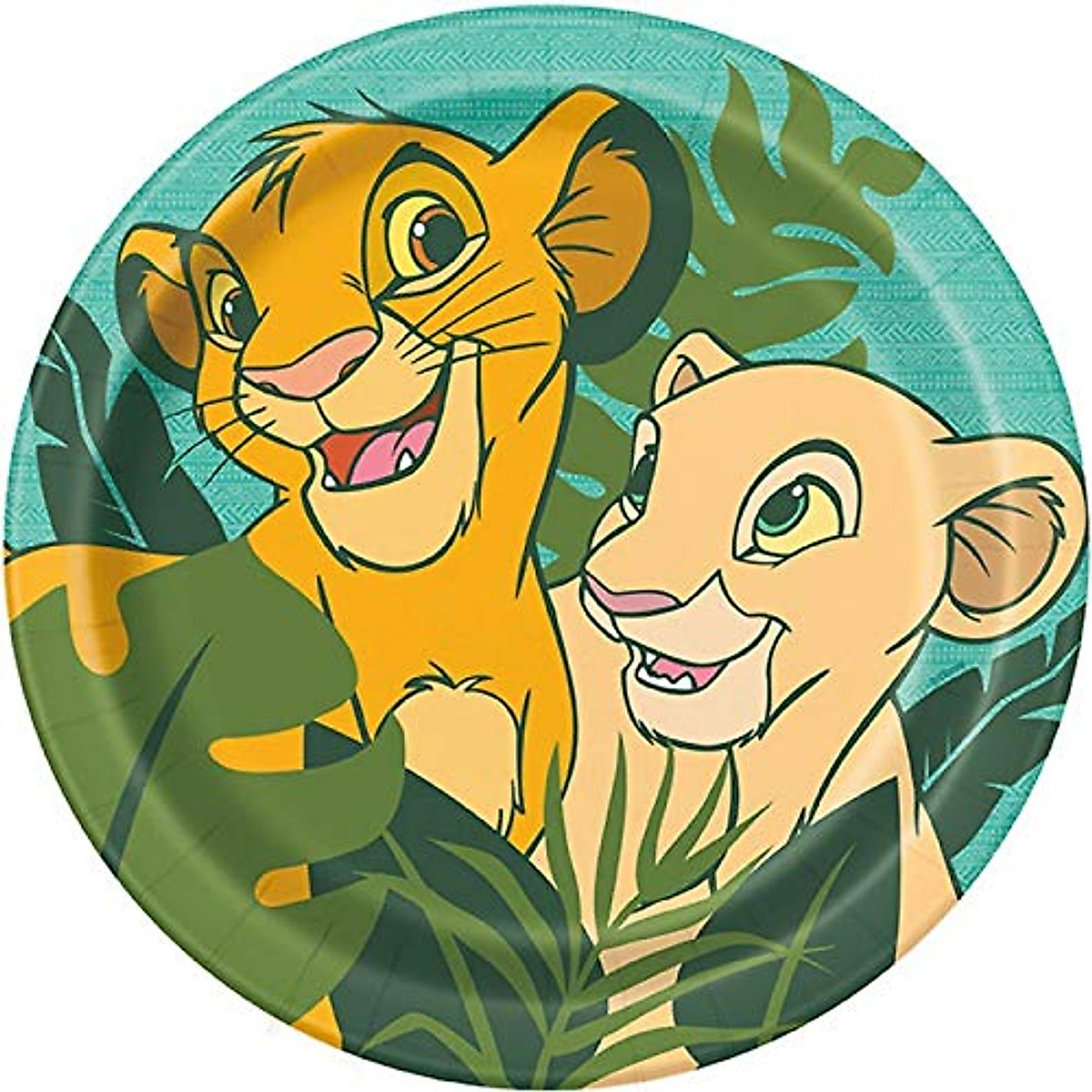 Unique Round Paper Dinner Plates - 9" | Disney Lion King | 8 Pcs