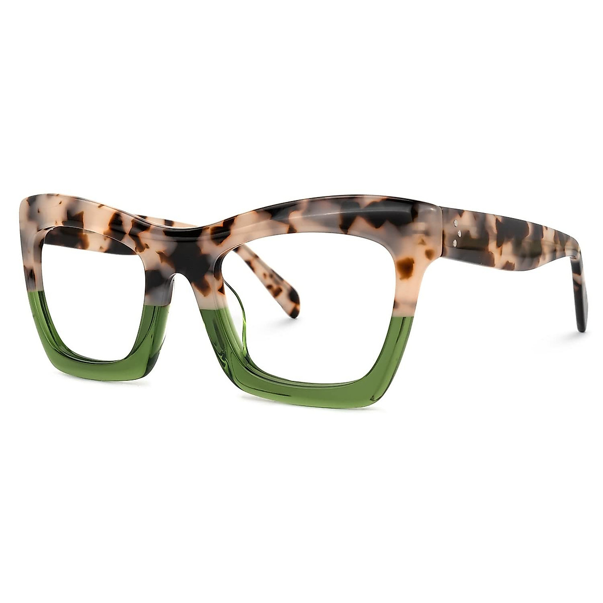 VOOGLAM Rectangle Eyeglasses for Women with Non-prescription Clear Lens Sienna GJGA035804-07