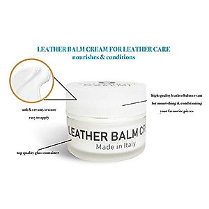 Valentino Garemi Leather Balm Cream – Made in Italy - Luxury Condition and Nourish Lotion for Designer fine high-end Purse Shoes Handbags Wallets Belts Accessories