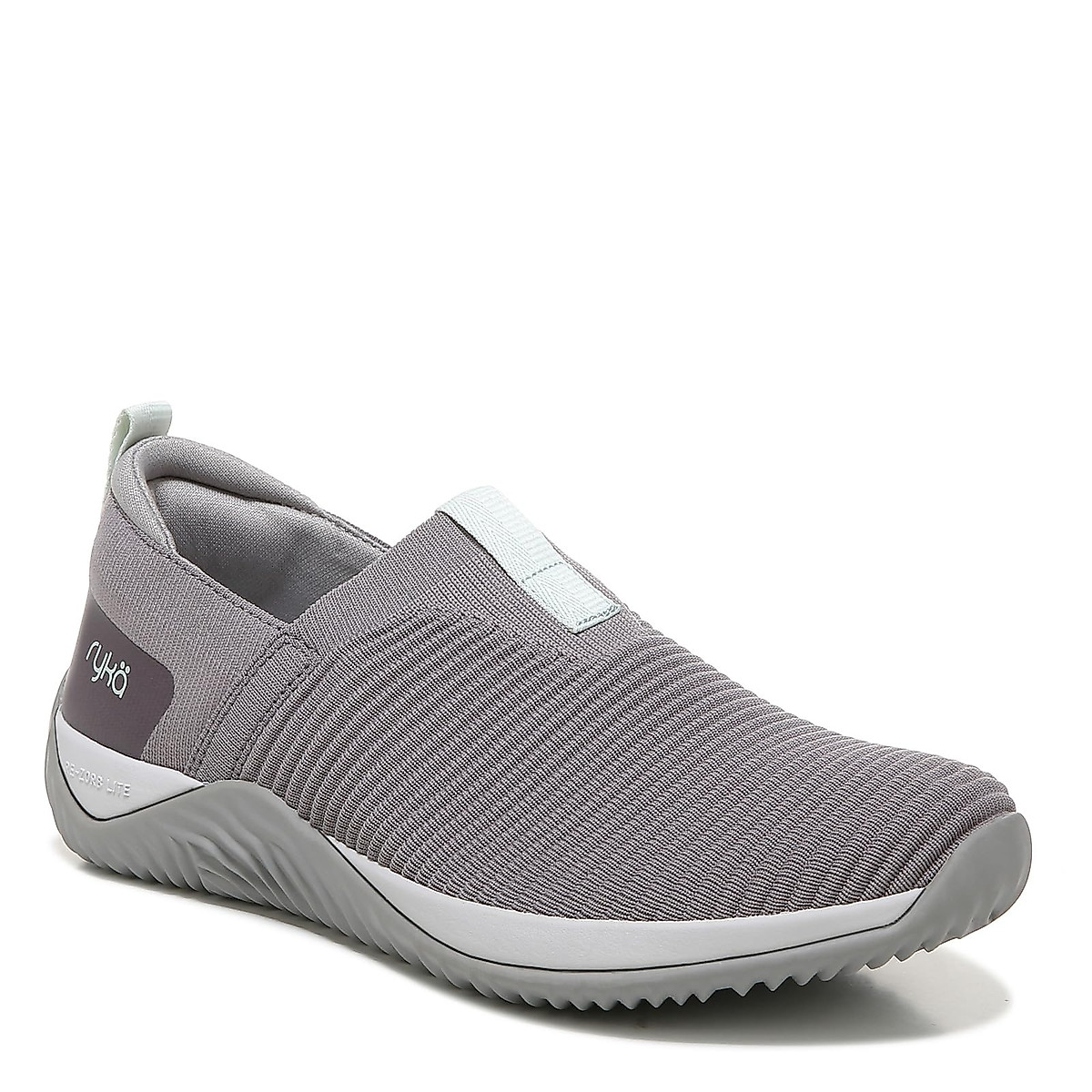 Ryka Womens Echo Knit Sneaker, Grey, 10 Wide US