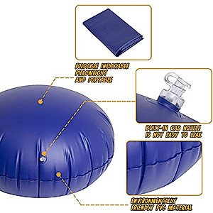 Y- STOP Kids Pod Swing Seat, Hanging Hammock Chair with Inflatable Pillow, Sensory Swing Chair for Outdoor and Indoor, Max 176 Lbs, Pink and Blue