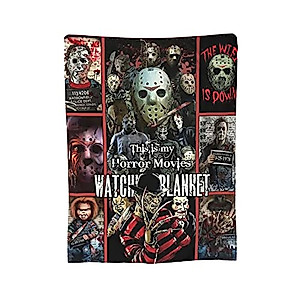 Ultra Soft Halloween Blanket Lightweight Flannel Throw Blanket Air Conditioner Blanket for Bed Couch Living Room 60"X50"
