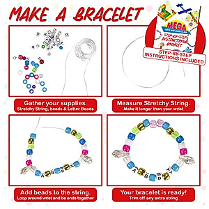 Dragon Too Mega Kids Crafts and Art Supplies Jar Kit - 1000+ Piece Set - Instructional Booklet Included - Revised Glitter Glue, Construction Paper, Popsicle Sticks, Googly Eyes, Pipe Cleaners