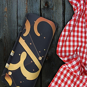 Happy 30th Birthday Banner Backdrop Royal Curtain Decorations Black Gold Background 30 Years Old Bday for Women Men Photography Party Decor Supplies