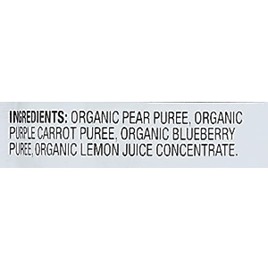 Plum Organics, Baby Food Blueberry Pear And Purple Carrot Organic, 4 Ounce