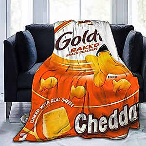 Wabaodan Goldfish Ultra-Soft Micro Fleece Blanket 50" X40