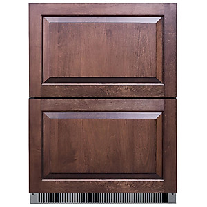 Summit Appliance ADFD2D24PNR 24" Wide 2-Drawer All-Freezer; ADA Compliant; Panel-ready Drawer Fronts (Panels Not Included); Temperature Alarm; Door Alarm; For Indoor/Outdoor Use; Fan-forced Cooling