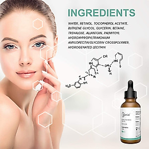 Retinol Serum High Strength for Face and Skin, Unique Double Active Ingredients of 5% Retinol & 2.5% Vitamin E, Outstanding Synthetic Effect to Reduce Wrinkle, and Dark Circle (1 PACK)