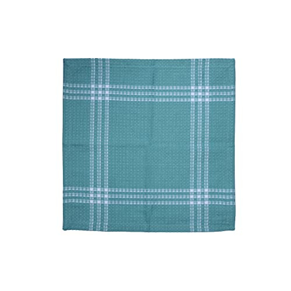 Gratico Dish Cloth Set of 8 Blue White Waffle Stripes 12X12 Inches Premium Soft Cotton Highly Absorbent Kitchen Towels Quick Drying Dish Towels with Hanging Loop Kitchen Tea Towels