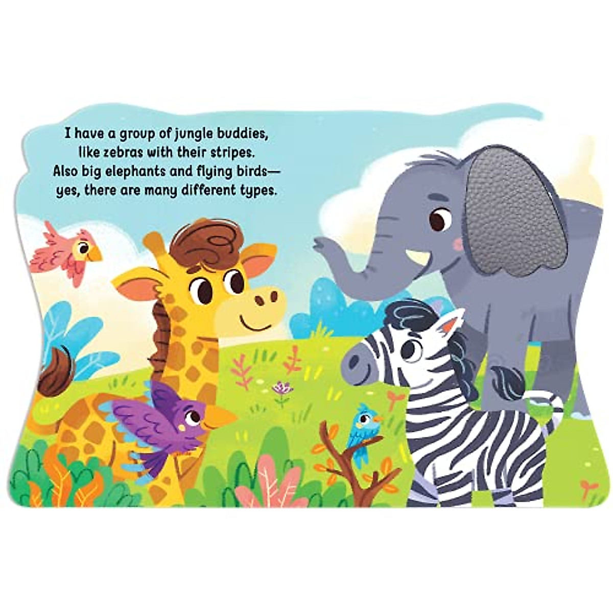 Jungle Days with Giraffe - Touch and Feel Board Book - Sensory Board Book