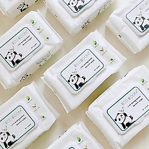 ECO BOOM Bamboo Wipes Eco 100% Baby Wet Wipes Ideal for Newborn Skin 540 Count Unscented