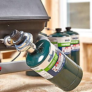 Duke Grills Omaha Go Anywhere Portable Gas Grill - Mini BBQ Propane Grill for Camping, RV, Tailgate - Cooks 8 hamburgers at once - Long Life Steel - Foldable Legs