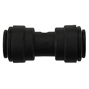 John Guest Speedfit 738282 Black 1/2" OD Polypropylene Push-to-Connect Union Connector (10-Pack)