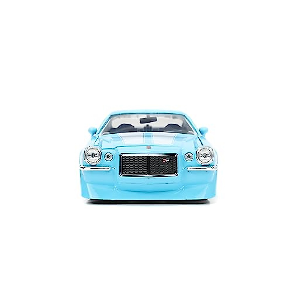 Jada Toys Big Time Muscle 1:24 1971 Chevy Camaro Die-Cast Car (Light Blue)