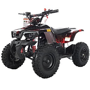 X-PRO Bolt 40cc ATV 4 Wheelers 40cc ATV Quads Quad (Red Lightning)
