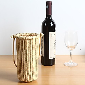 Teng Tian Basket Wine Racks Wine Basketsgift Boxes of Red Wine, Woven Rattan, China Traditional Handicrafts, Casual Stylenatural Environmental Protection