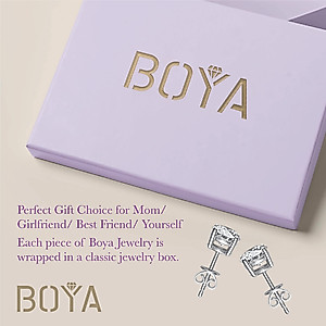 Moissanite Stud Earrings for Women,0.6-4ct 18K White Gold Plated Silver Friction Back and Post for Women Men, D Color VVS1 Round Lab Created Diamond Earrings Men