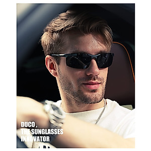DUCO Mens Sports Polarized Sunglasses UV Protection Sunglasses for Men 8177s