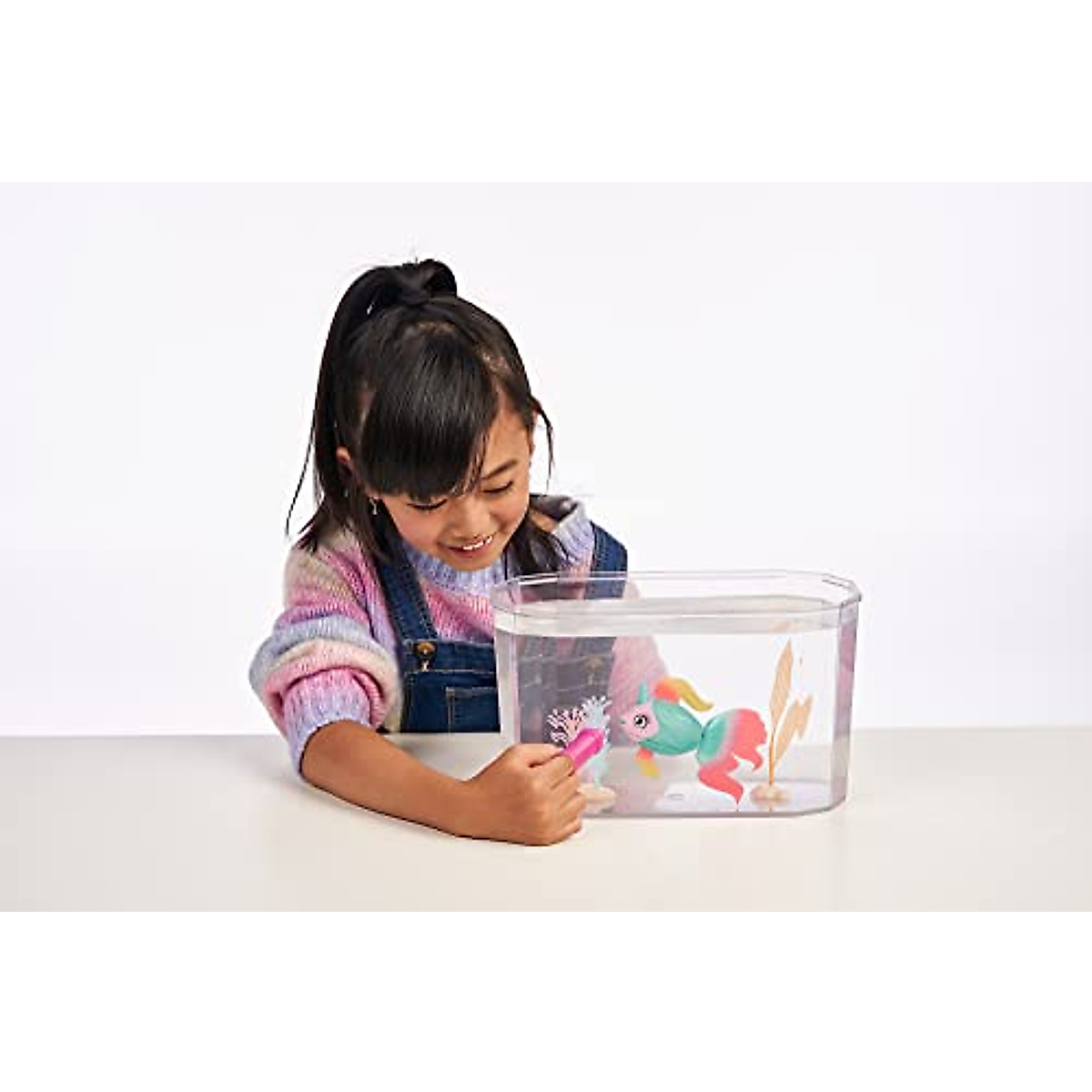Little Live Pets - Lil' Dippers: Fantasea | Interactive Toy Fish & Tank, Magically Comes Alive in Water, Feed and Swims Like A Real Fish
