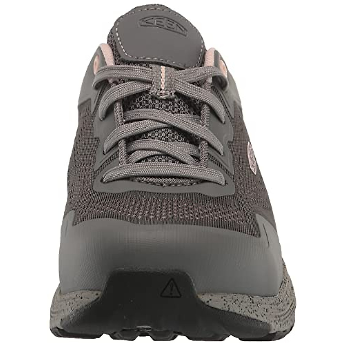 KEEN Utility Women's Sparta 2 Low Height Alloy Toe Industrial Work Shoes, Steel Grey/Peach Whip, 7 Wide
