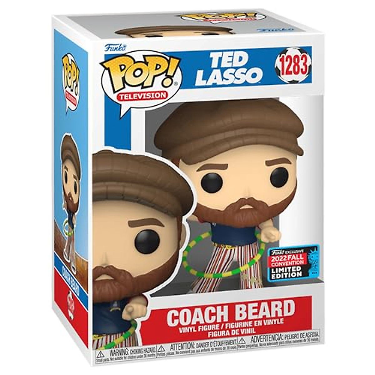 Funko Pop! TV:Ted Lasso Coach Beard 2022 Fall Convention Shared Sticker Multicolor Exclusive #1283