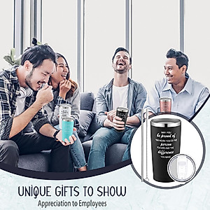 Rtteri 4 Pcs Employee Appreciation Gifts Bulk Thank You Gifts for Coworkers 20 oz Stainless Steel Insulated Motivational Tumbler Travel Mug Inspirational Gifts for Women(Colorful)