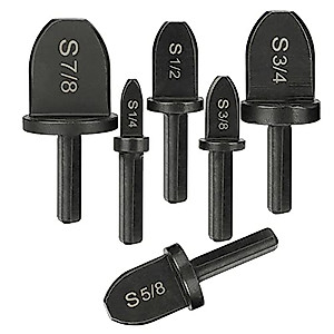 SeonFook 6pcs HVAC Tools Swaging Tool Drill Bit Set Flaring Tool Drill Bits Portable Air Conditioner Copper Pipe Tube Expander Repairing Set with 7/8'', 3/4'', 5/8'', 1/2'', 3/8'', 1/4'' Bits