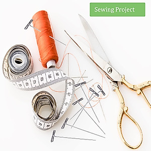 200Pcs T Pins, 2 inch Sewing Pins, Stainless Steel Wig Pins for Wigs, T-pins for Foam Head, Long Straight Pins for Sewing, Craft, Quilting and Blocking Knitting, Office, Decoration by Sunenlyst