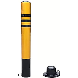 NOGRAX Parking Post, Parking Barrier, for Parking Lot Parking Post Road Parking Lot, Parking Space Lock Thickened Post Type Parking Space Lock and Floor Lock Parking