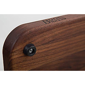 John Boos Block WAL-2317 Blended Walnut Wood Edge Grain Cutting Board with Feet, 23.75 Inches x 17 Inches x 1.5 Inches