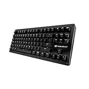 Cougar Puri TKL1 Mechanical Gaming Keyboard with Magnetic Protective Cover and Extra Set of Metallic Keycaps, Cherry MX Red