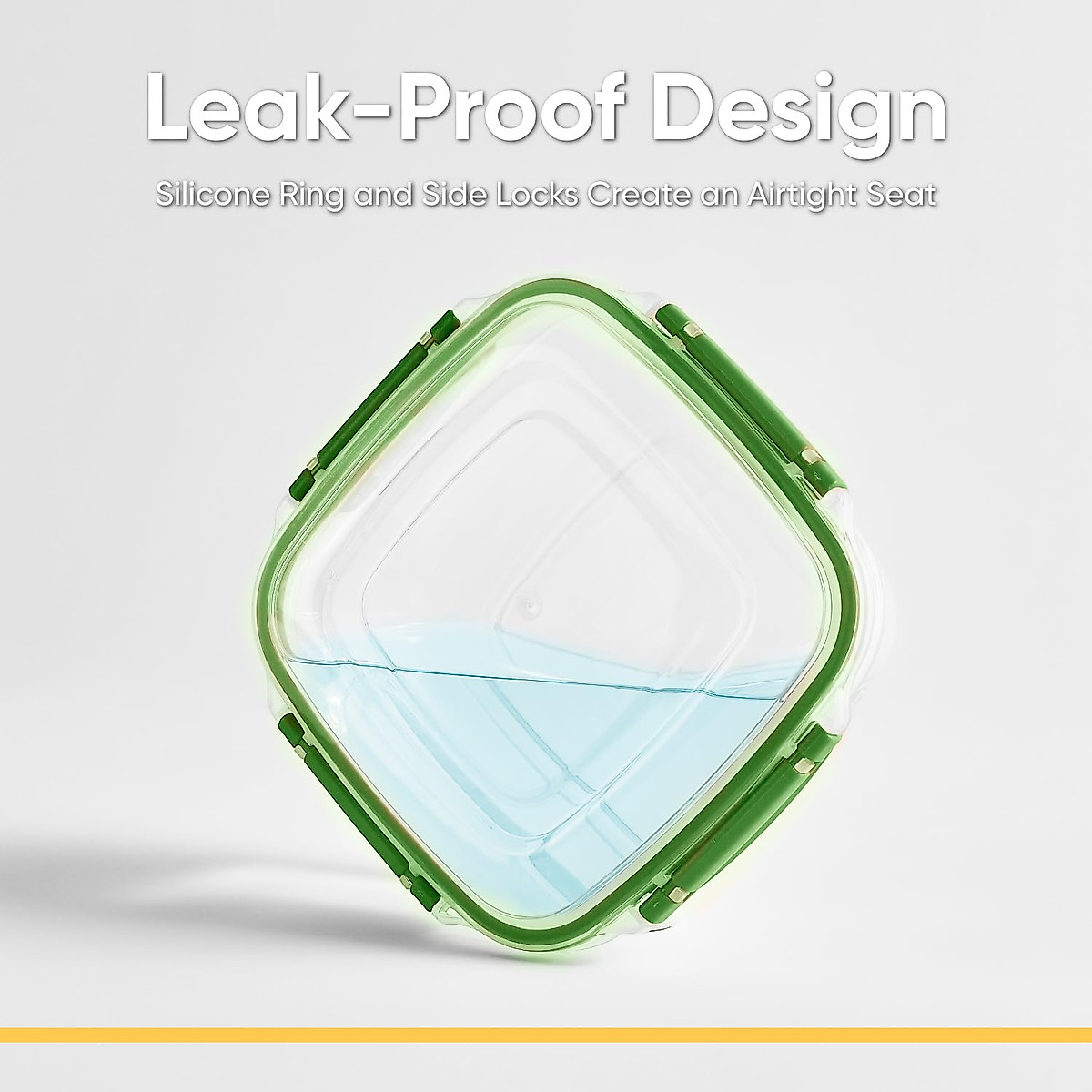 Superio Brand Food Storage Container, 16 oz, Green