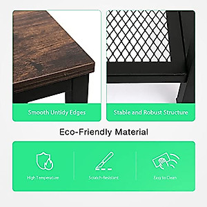 AZL1 Life Concept Industrial Console, Sofa, Entryway and Living Room Sofa & Console Tables, 35.4 inches, Rustic Brown