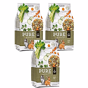 Witte Molen Pure Rabbit Food Seed Mixture Carrot & Celery Dry Food, 4.4 lbs, (Mini Rex, Lionhead Rabbit, English Lop, Dutch Rabbit) (3 Pack Pure Rabbit Food Seed, Carrot & Celery)