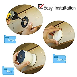 TEYOUYI Mounting Plate for Nest Cam,Wall Anchors for Google Nest Cam Accessories for Nest Cam Outdoor (Battery) Replacement Part for Nest Cam Outdoor Locking Collar White Not Included Nest Cam