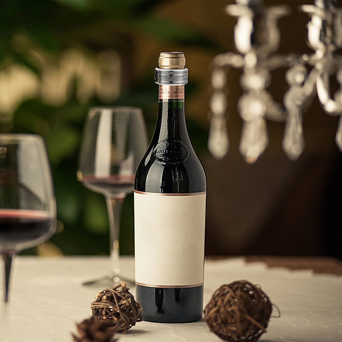 Yardwe 9pcs Wine Bottle Collars Stainless Steel Red Wine Drip Stop Ring Leak- Proof Anti- Overflow Drip Stopper Collars Wine Accessories for Restaurant Kitchen Silver