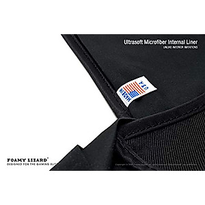 Foamy Lizard Dust Cover for Playstation 5 The Original Made in U.S.A. TexoShield Premium Ultra Soft Microfiber Lining Nylon dust Guard with Back Cable Port (Horizontal)