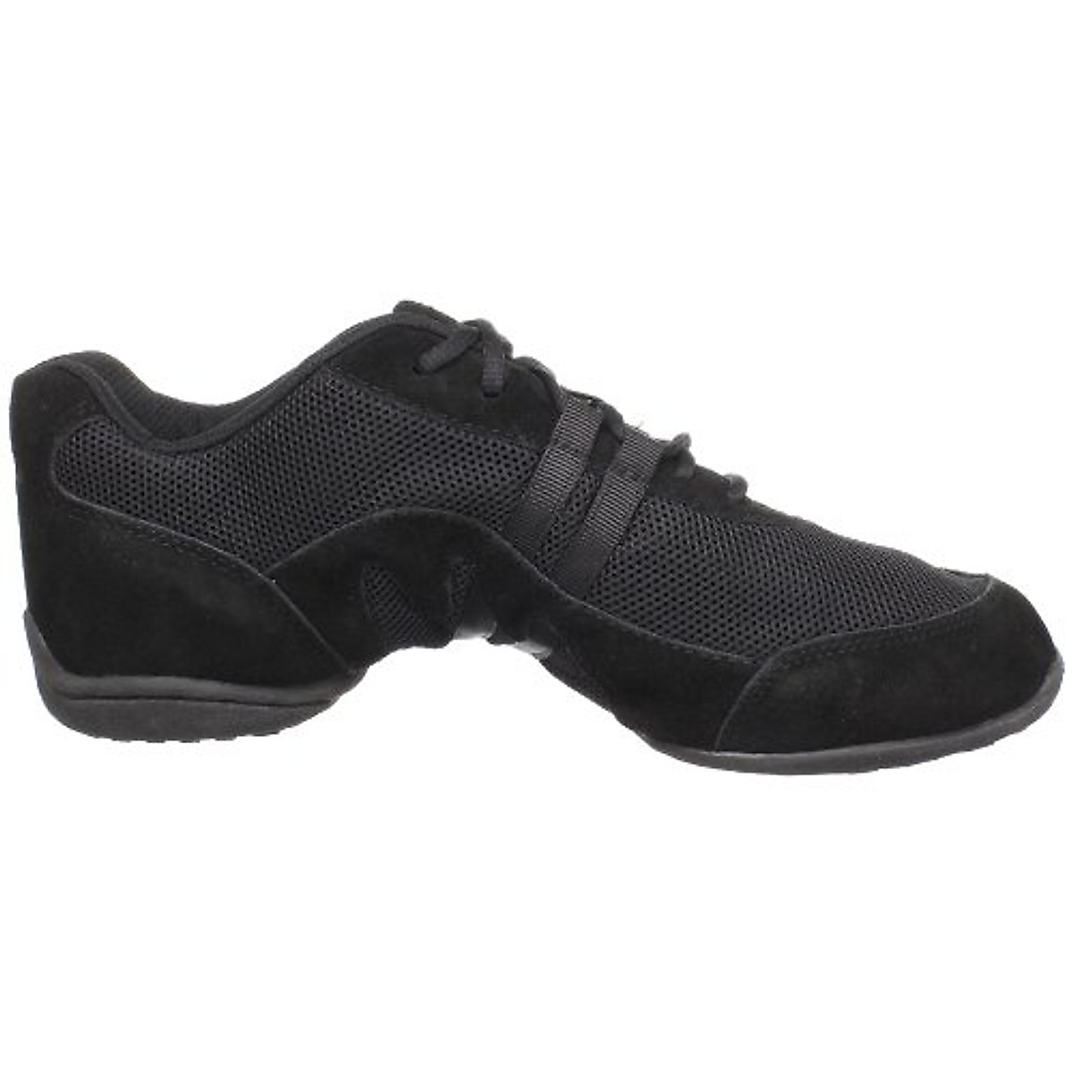 SANSHA womens Sneaker dance shoes, Black, 18 US