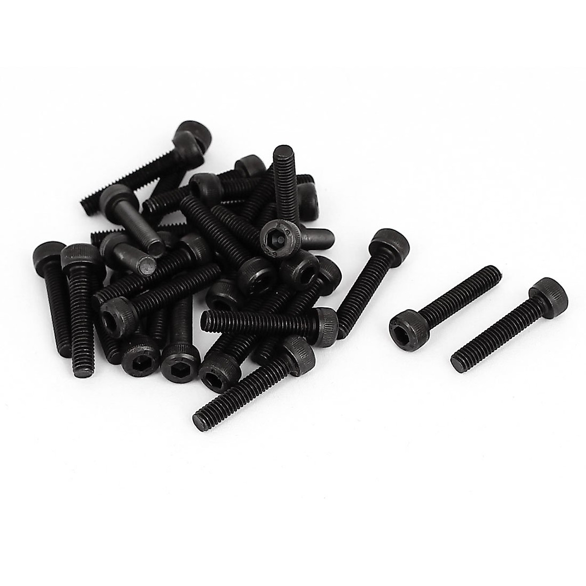 uxcell® M4 x 20mm 12.9 Alloy Steel Hex Socket Head Cap Screws Bolt Black 30pcs