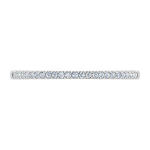 0.08 Carat Diamond Wedding Anniversary Stackable Ring in 925 Sterling Silver - IGI Cert (Ring Size 7)