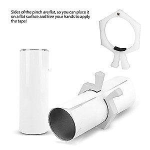 EVGATSAUTO Sublimation Tumblers Pinch, Hands Sublimation Tumblers Clamp Smoothly Appearance Wear Resistant for 20 Ounce Capacity Cups (White)