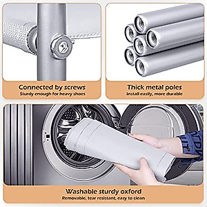 MISSLO 30 Large Pockets Dual Sided Hanging Shoe Organizer + Long 3 Tier Shoe Rack for Closet Shoe Organizer Storage Stackable Wide Shoe Shelf Holds 24 Pairs of Men Sneakers, Women Heels, Boots