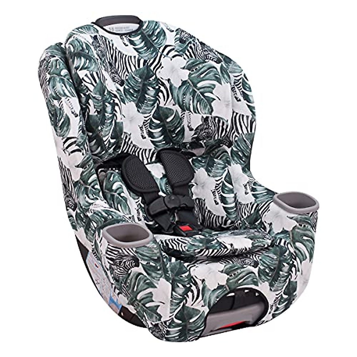 JYOKO Kids Cover Liner for car seat Compatible with Graco Extend2fit, 100% Cotton Made (Zebra)