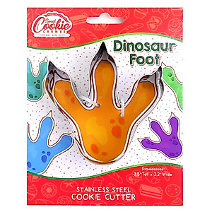 Dinosaur Foot Cookie Cutter, Premium Food-Grade Stainless Steel, Dishwasher Safe