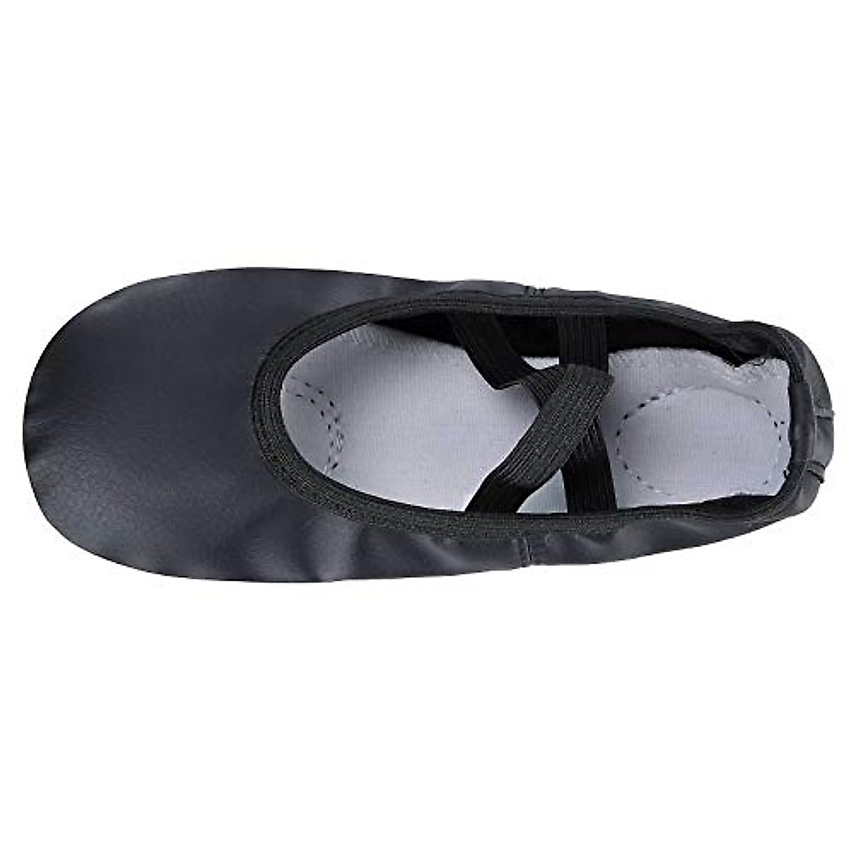 Dynadans Soft Leather Ballet Shoes/Ballet Slippers/Dance Shoes for Girls and Boys (Toddler/Little/Big Kid/Women)-Black-5M Big Kid