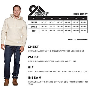 COLOSSEUM Outdoors Men's Brooks II Super Heavyweight Workwear Pullover Hoodie (Forest Green, X-Large)